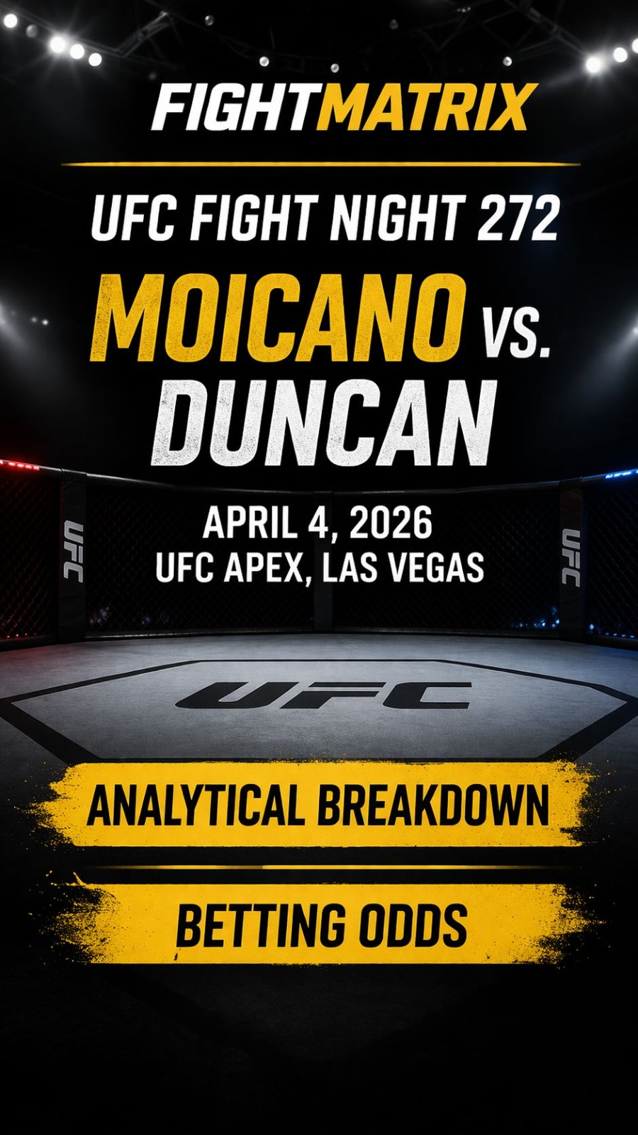 UFC Fight Night 272 – Moicano vs. Duncan – Fight Matrix